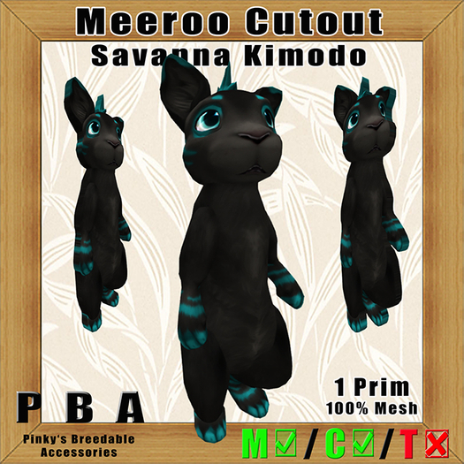 Second Life Marketplace - Meeroo Cutout Savanna Kimodo